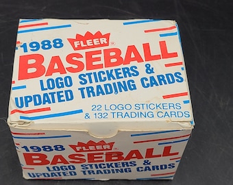 1989 Fleer Baseball Logo Stickers and Updated Trading Cards - Etsy