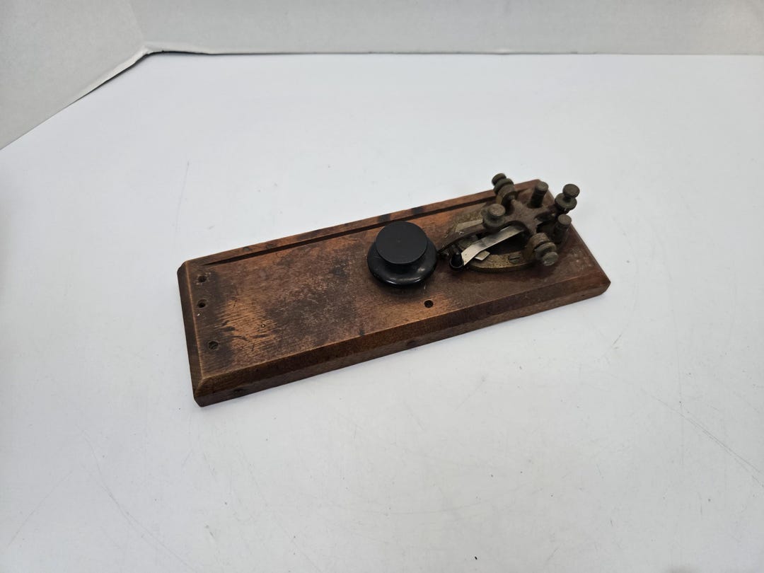Antique Signal Electric Co Telegraph Morse Code Key Keyer on Board - Etsy