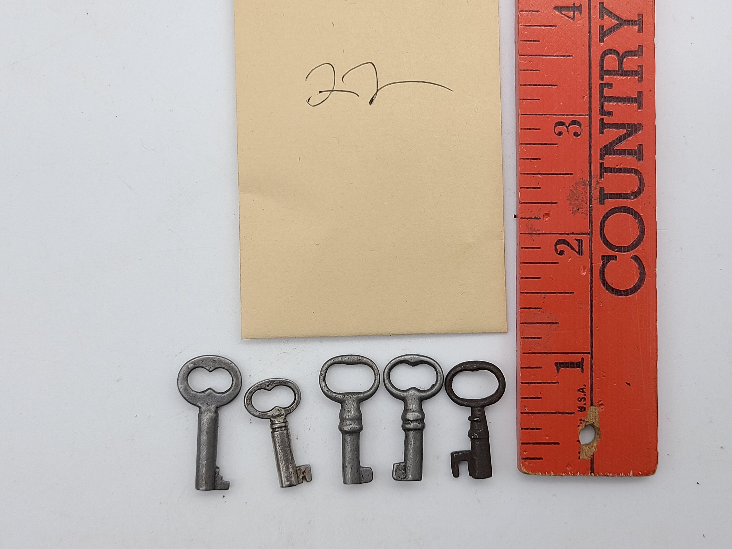 Lot of 5 Antique Small Barrel Keys Small Drawers Jewlery Boxes Small ...