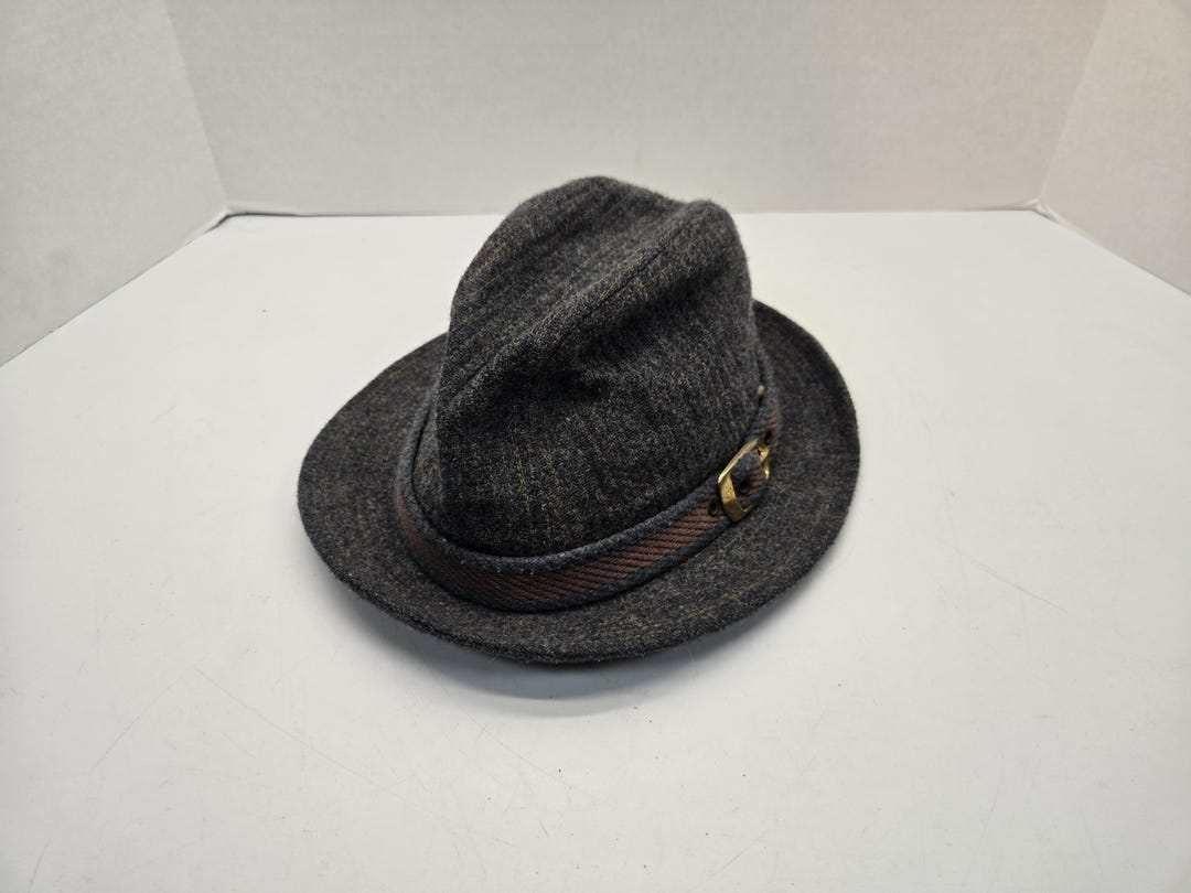 Vintage Stetson Fedora Pure Wool Hat With Buckle - Etsy