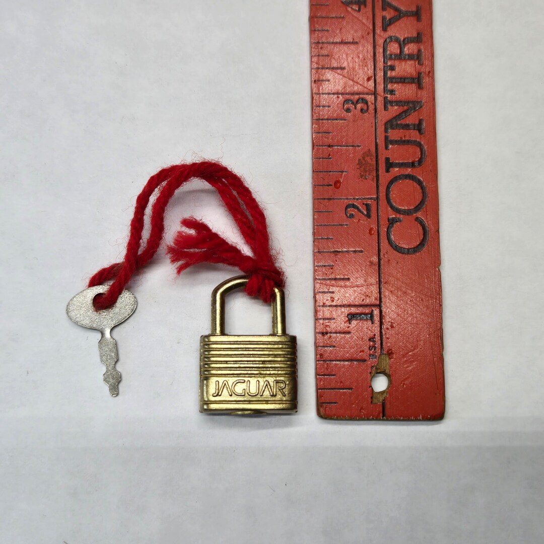 Vintage Small Jaguar Luggage Suitcase Padlock W/ Key - Etsy