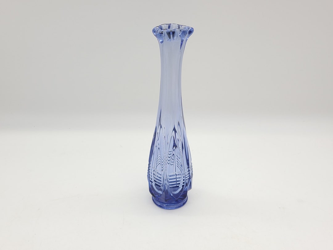 Fenton Blue Fancy Bud Vase 9 Inch Tall - Etsy