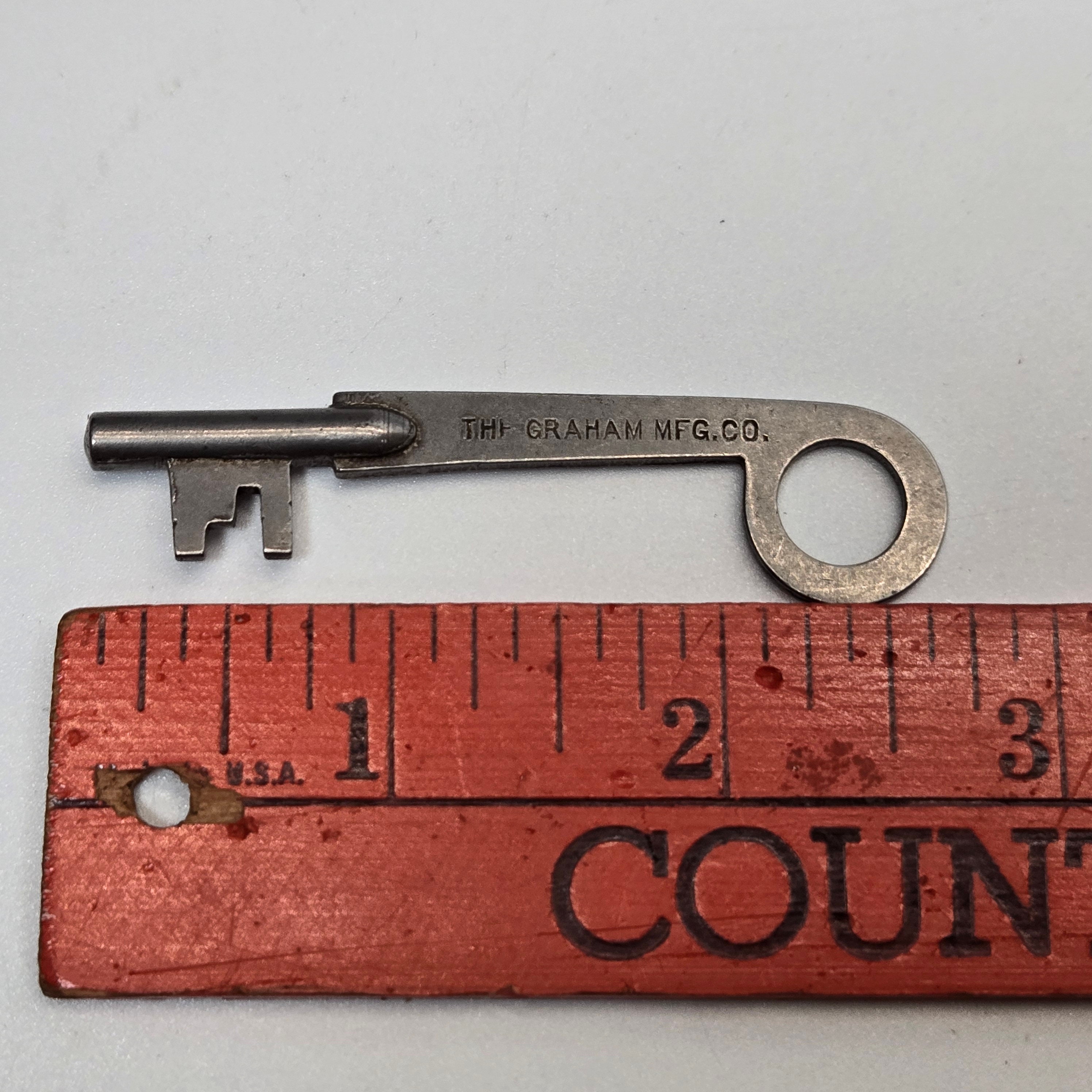 The Graham MFG Co Derby Conn Unusual Looking Flat Skeleton Type Key - Etsy