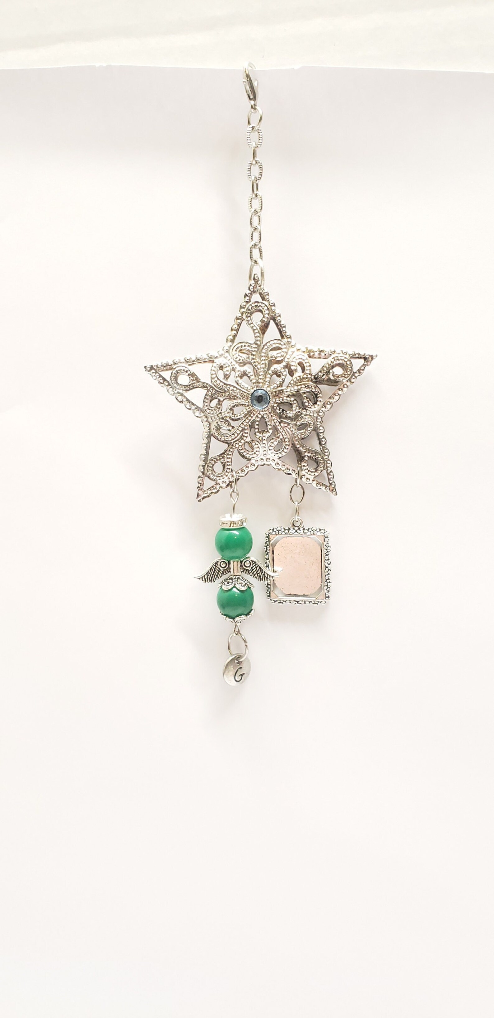 Guardian Angel Initial Letter Memorial Charm or Keepsake Car - Etsy