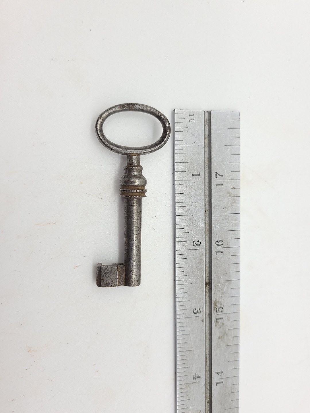Early Antique Furniture Lock or Drawer Cabinet Key Barrel Key Unusual ...