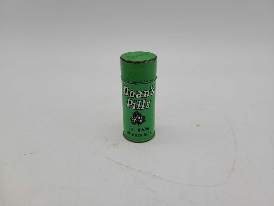 Antique Medicine Tin Doans Pills Backache Relief - Etsy