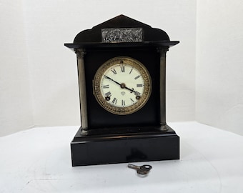 Nice Antique Ansonia Cast Iron Mantle Clock W/ Key and Pendulum - Etsy