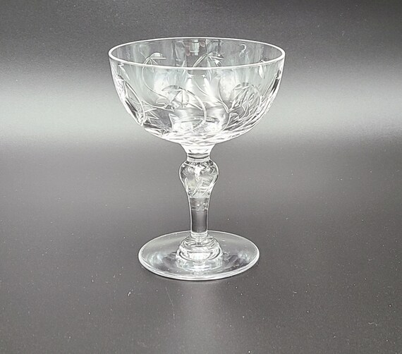 Stuart Crystal Stemware Minuet Pattern 4 1/2 Champagne | Etsy