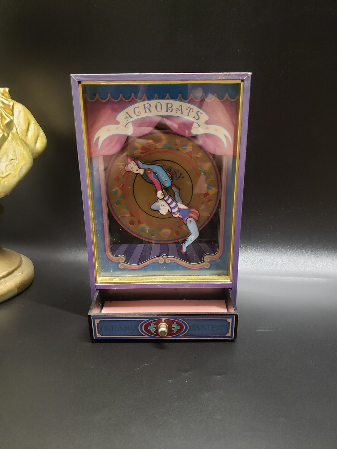 Vintage Dreamy Jasters Acrobats Musical Shadow Box With - Etsy