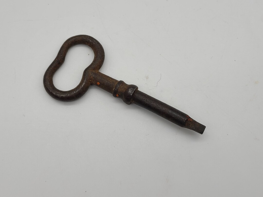 Large Hand Forged Iron Antique Key Square Shaft 3/8" and 4 1/2" Long - Etsy