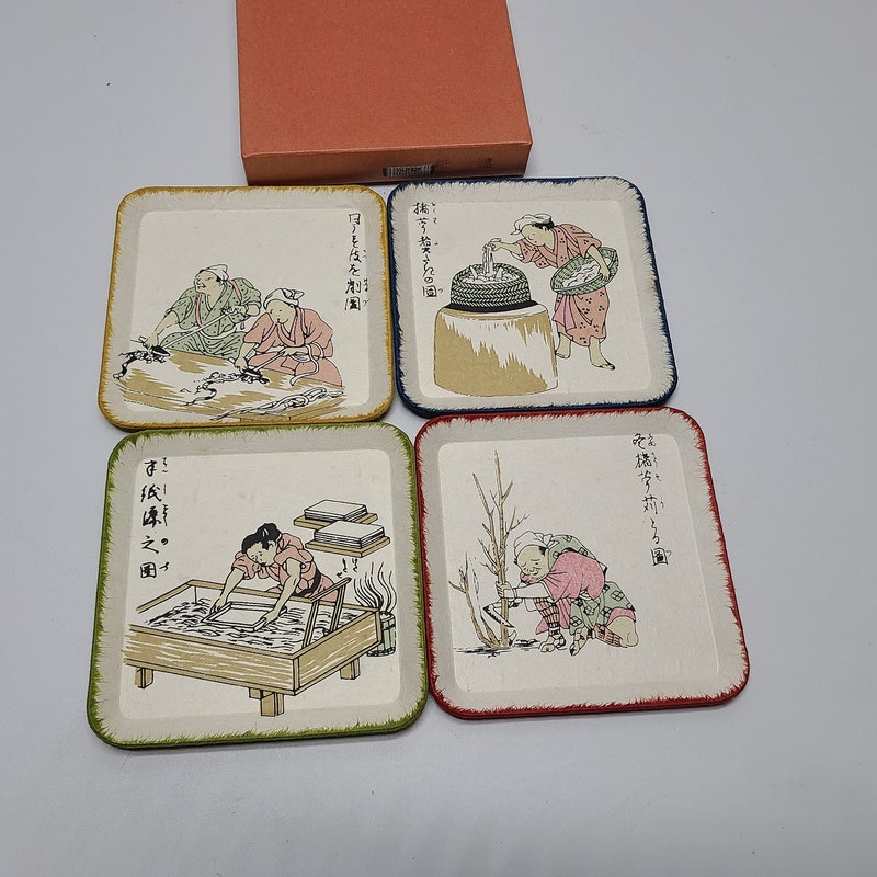 Oriental Coasters - Etsy