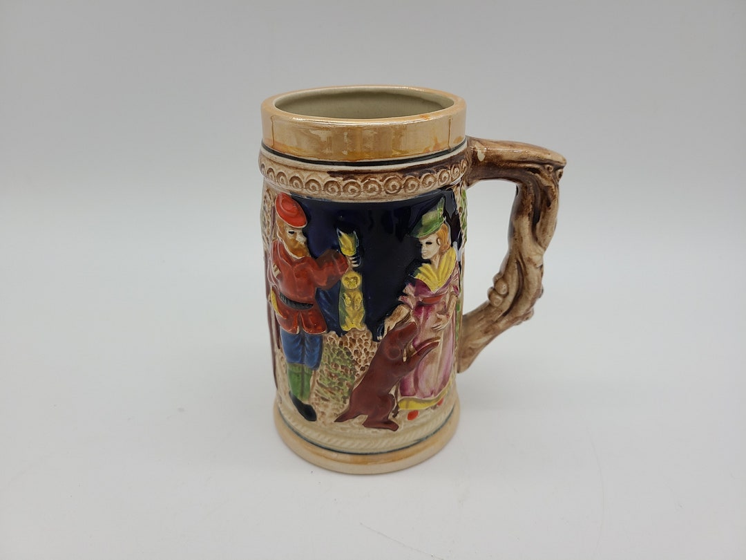 Vintage Rossini Japan Beer Stein Hunting Scene Dog and Rabbit - Etsy