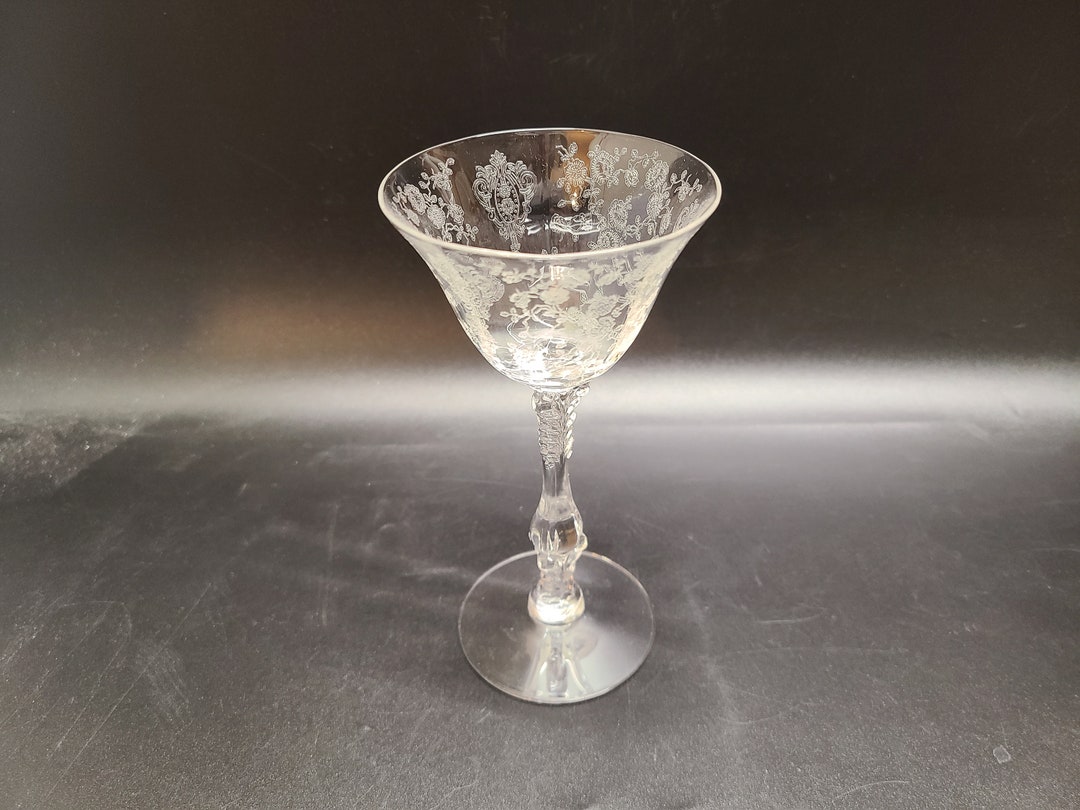 Cambridge Rose Point Stemware Liquor Glasses Goblet 6 - Etsy