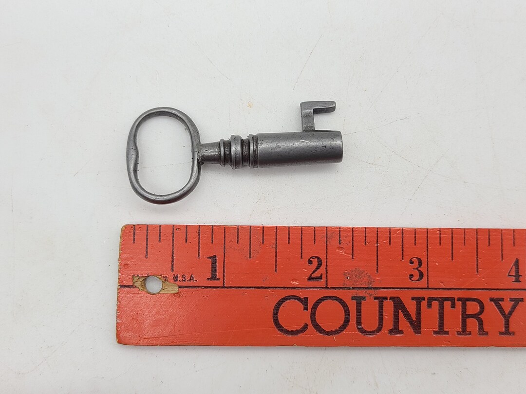 Antique Furniture Key 1800s Unusual Bit Larger Diameter Barrel Key for ...