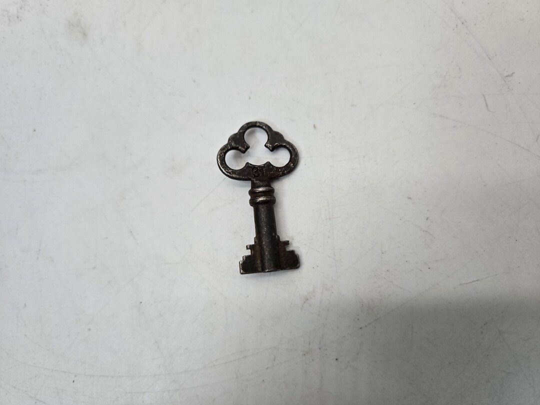 Rare Older Double Bit Trunk Key 3T for Old Trunk or Steamer Barrel Key ...