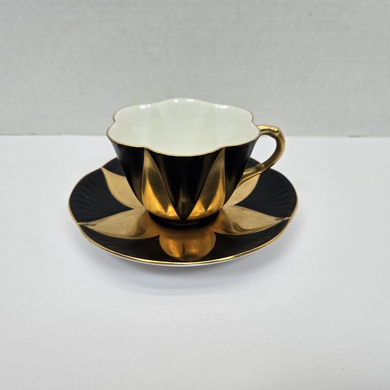 Black and Gold Tea Set - Etsy