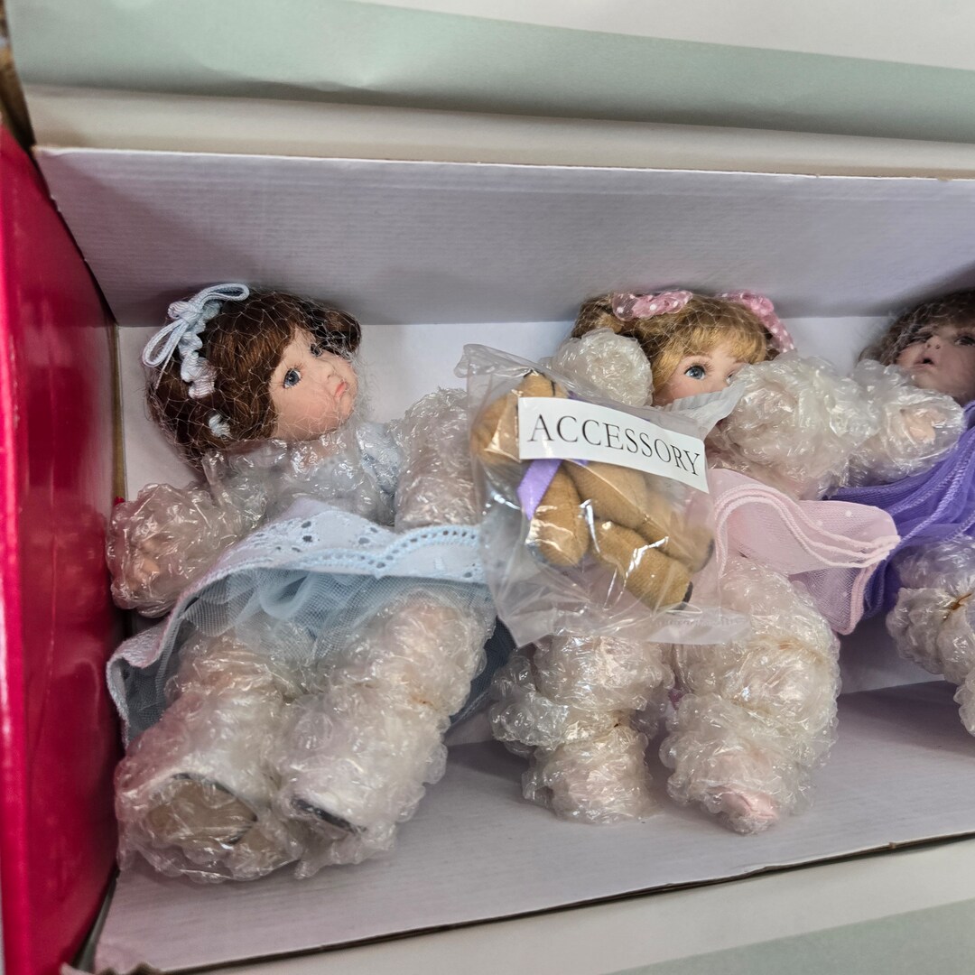 Marie Osmond 040107153 Tiny Triplet Tiny Tots 3 Dolls NEW in Box With ...