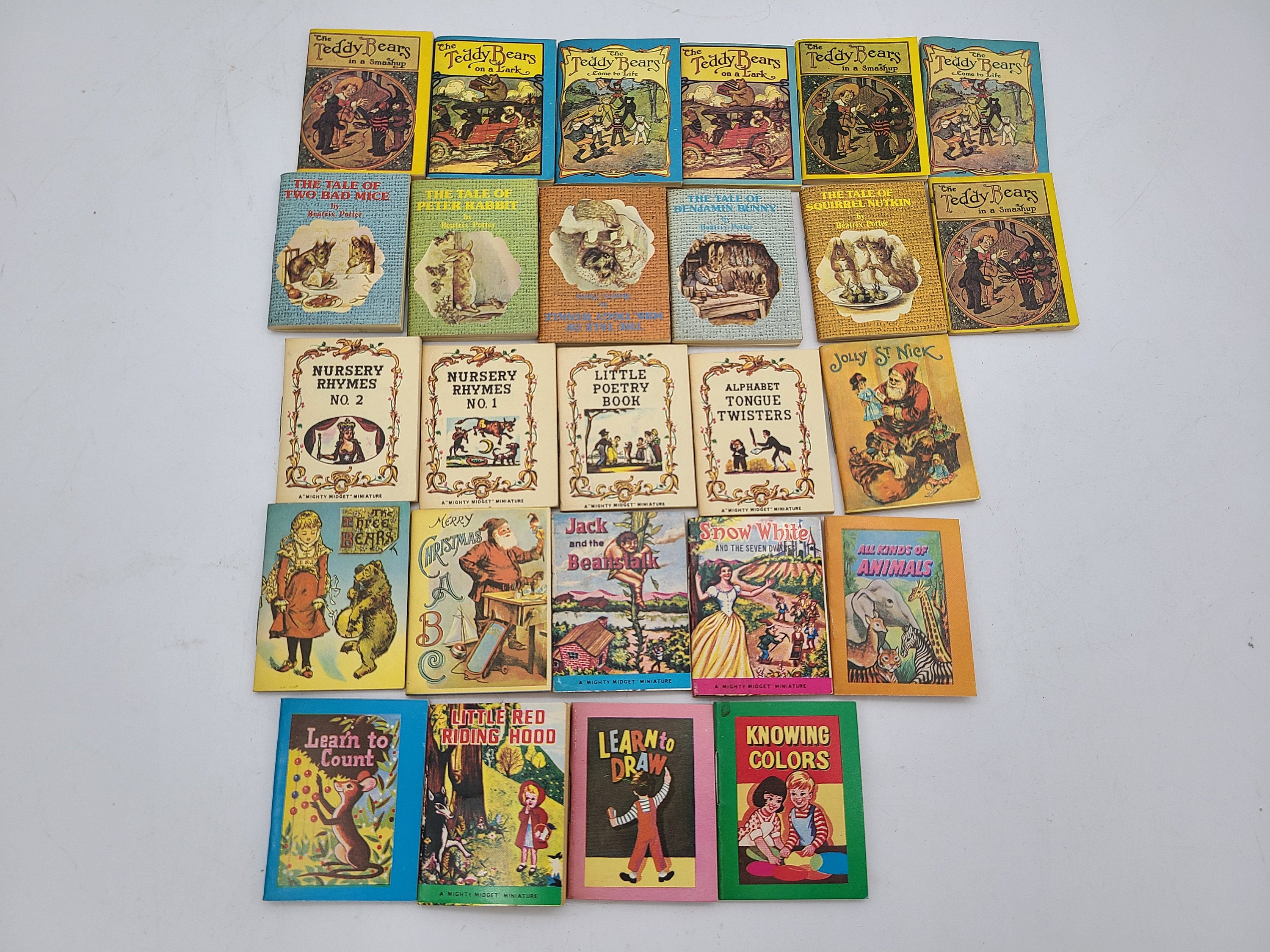 Lot of 26 Miniature Mini Books 1:12 Scale Children's Small Books - Etsy