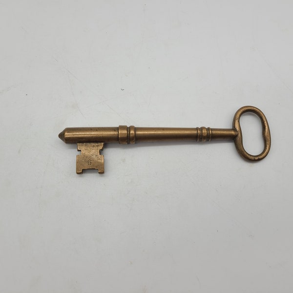 Brass Skeleton Key - Etsy