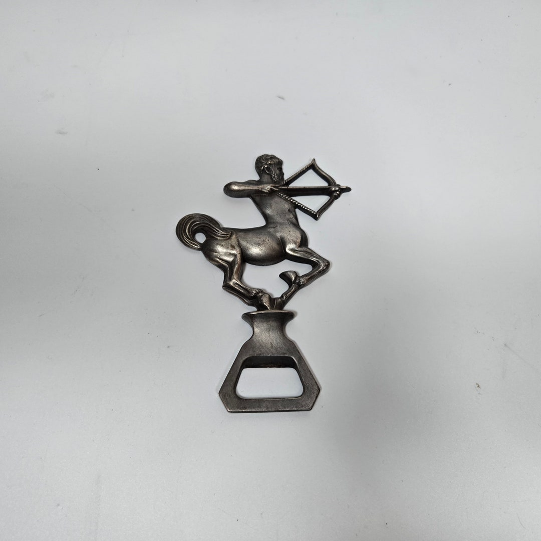 Vintage Pewter Centaur Bottle Opener 5 1/2 Inch Made in Italy - Etsy