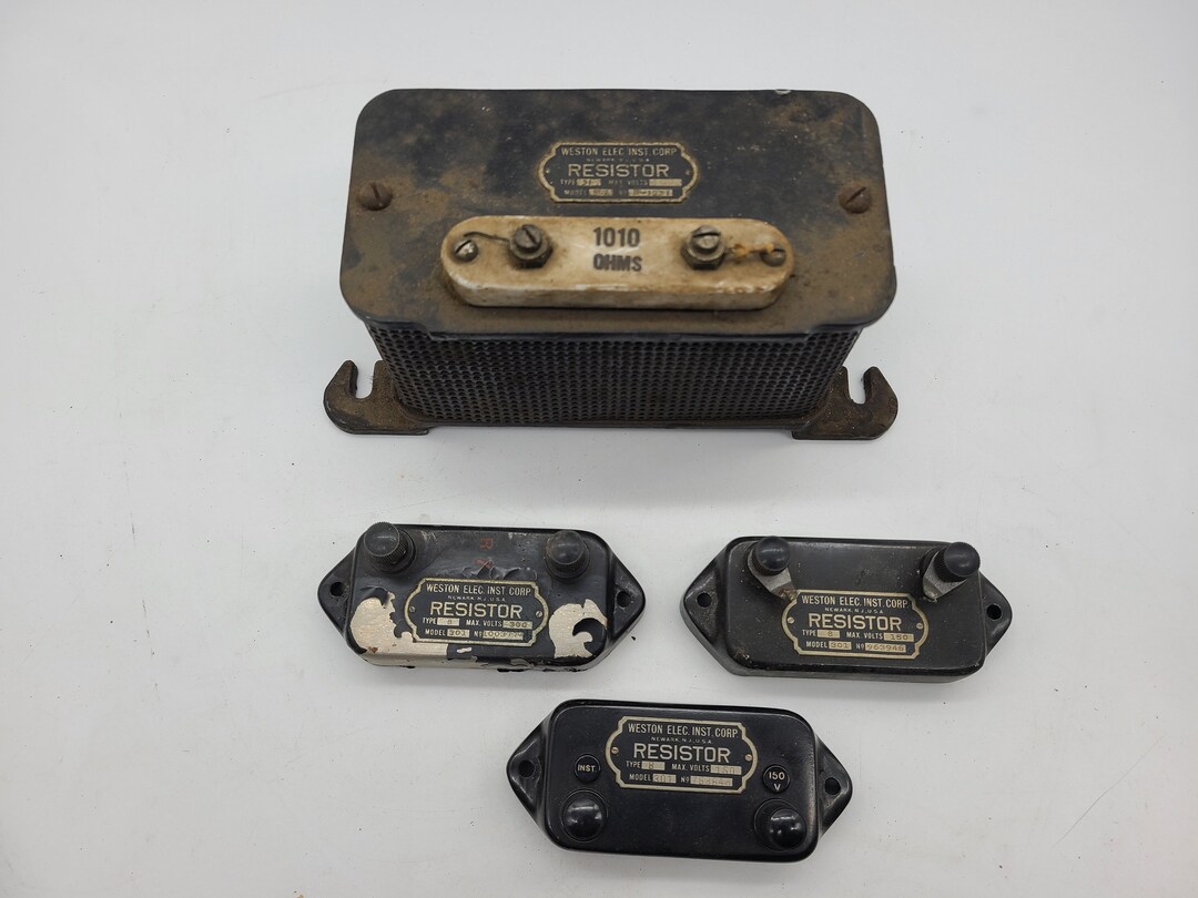 Lot of 4 Antique Weston Type 301 and 31 Resistors - Etsy