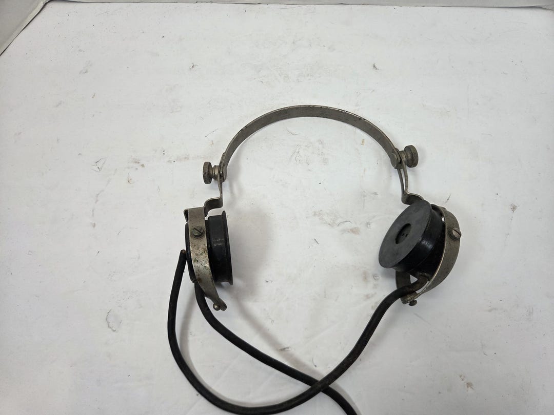 Antique WWII Western Electric Headset Headphones D173014 Heavy Duty - Etsy