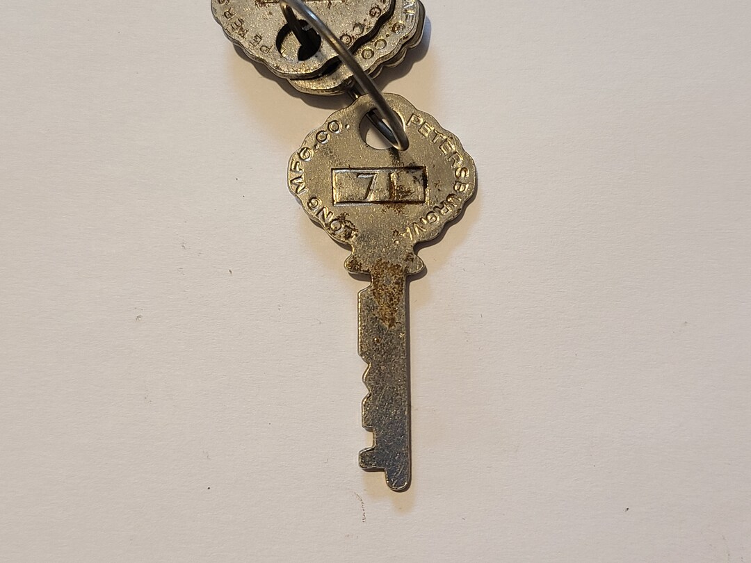 Long Lock Company Luggage Trunk Lock Key # 71 - Etsy
