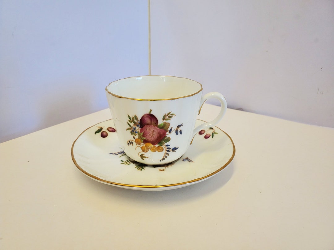 Royal Worcester Reproduction 1800 Delecta Tea Cup Saucer Fruits - Etsy