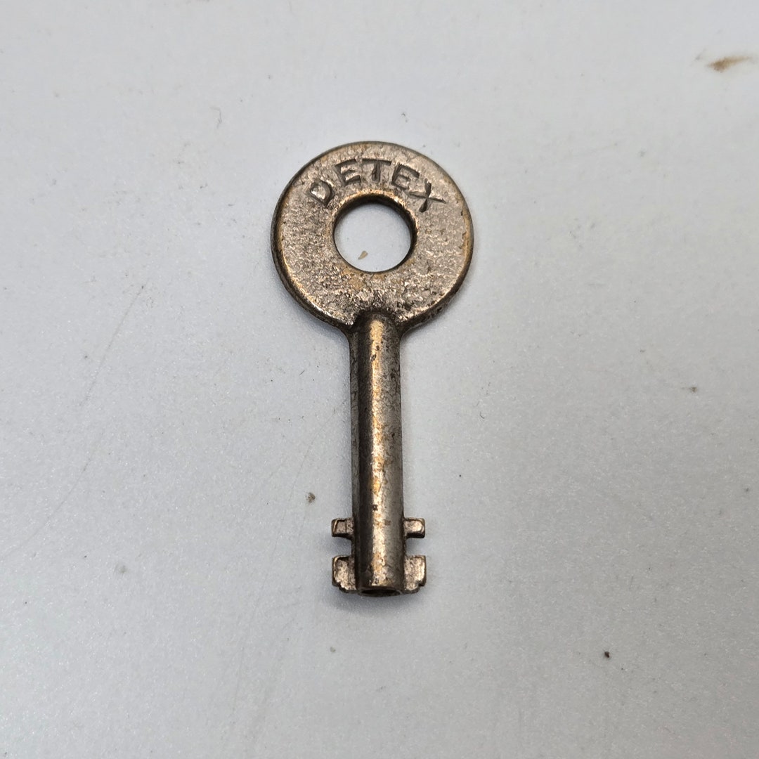 Antique RARE Detex Guardsman Clock Winding, Opening Key Barrel ...