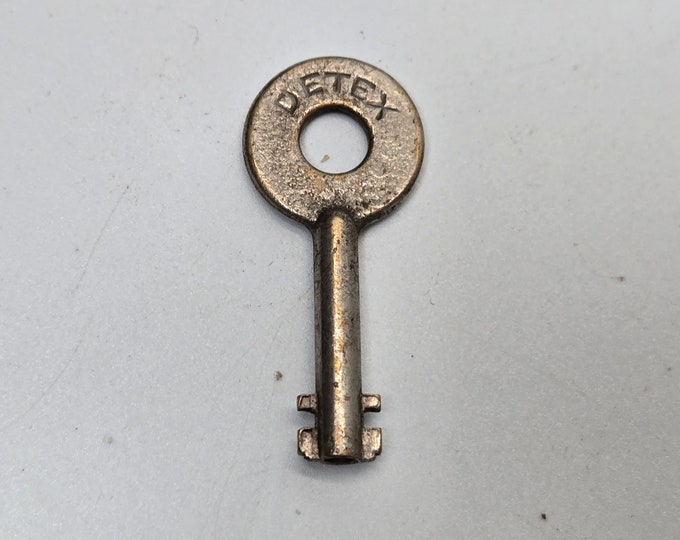 Antique RARE Detex Guardsman Clock Winding, Opening Key Barrel ...