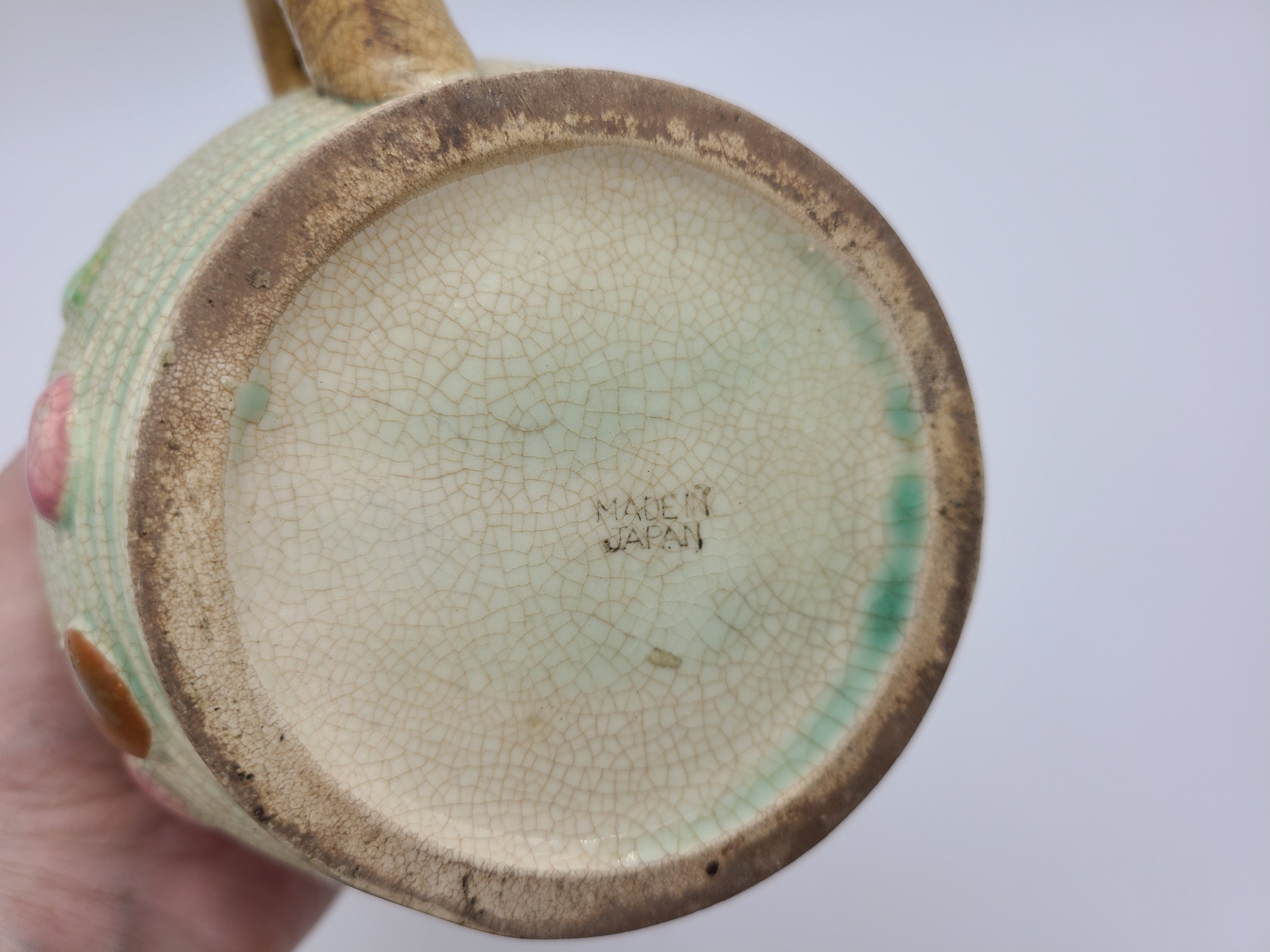 Very Old Made in Japan Pitcher Majolica Style Cherry Pattern - Etsy