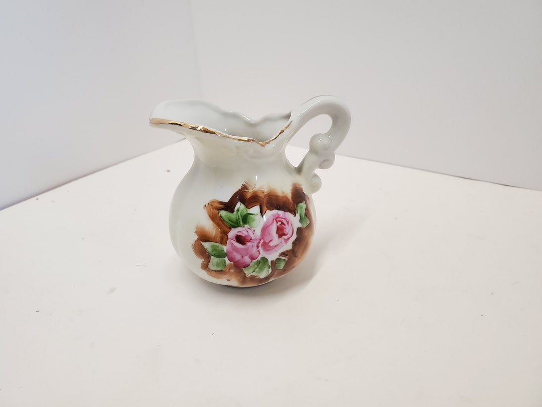 Small Japan Pink Rose Creamer - Etsy