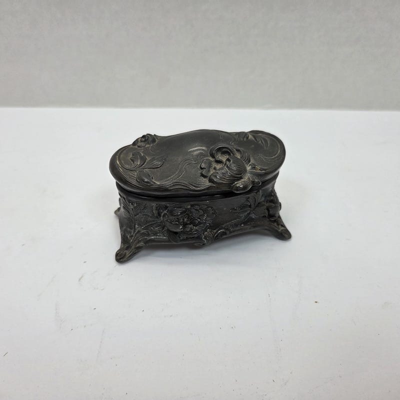 Pewter Jewelry Box - Etsy