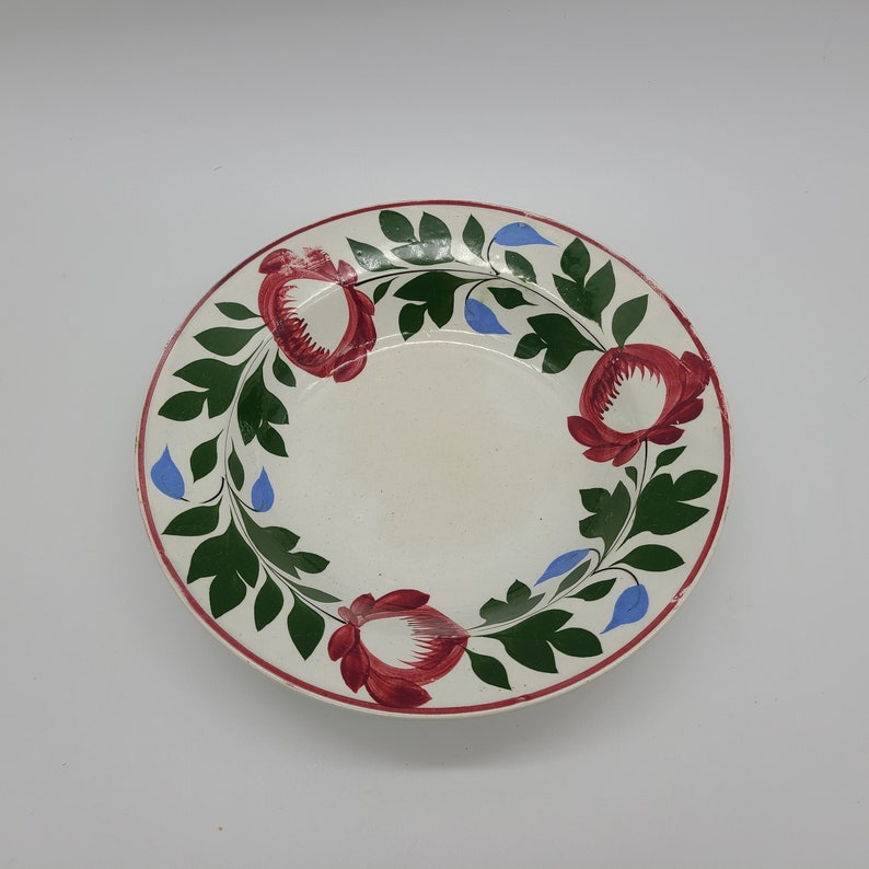 Antique Ironstone Hand Painted Stick Spatter Style Marked - Etsy