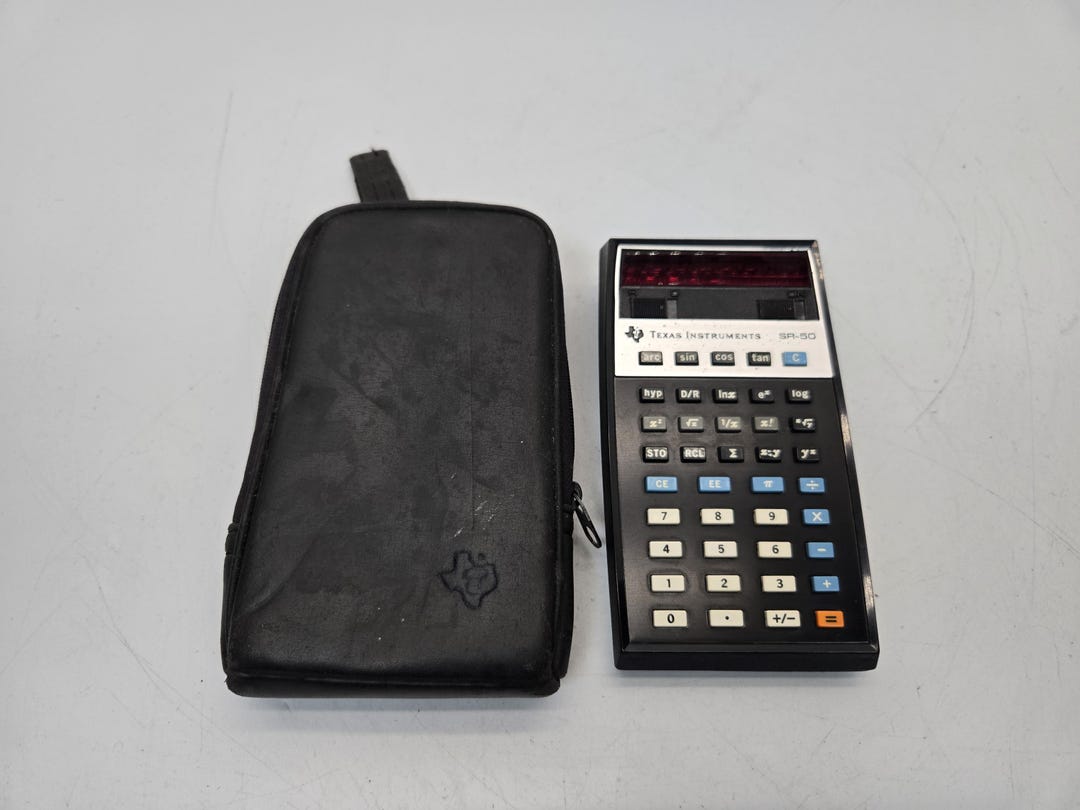 Vintage Texas Instruments TI SR-50 Led Calculator in Case - Etsy