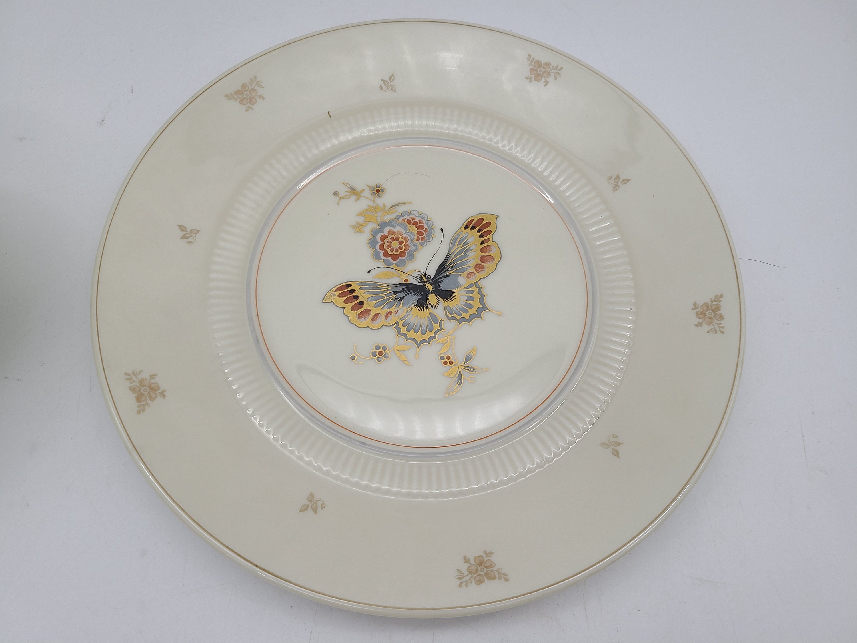 Antique Weimar Butterfly Tea Cup and Saucer W/ Luncheon Plate - Etsy