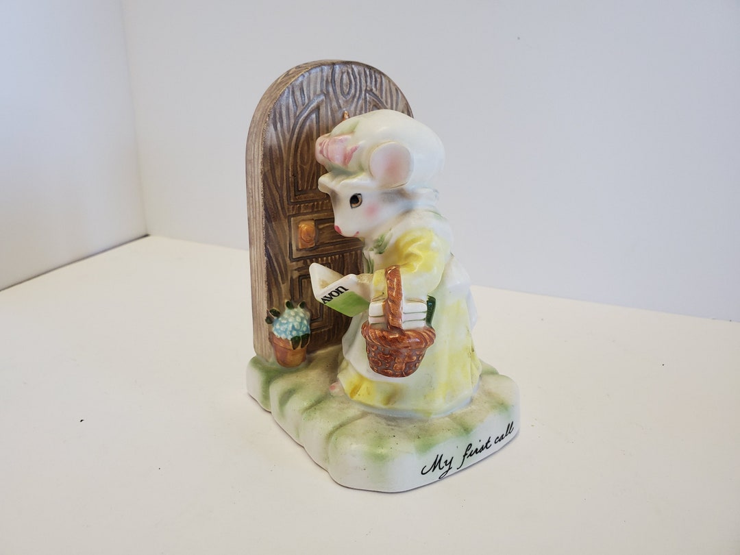 Avon Precious Moments Mouse My First Call Figure 5 1/4" - Etsy