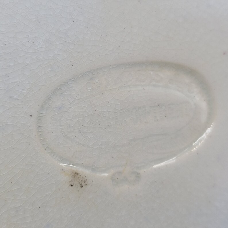 Antique Ironstone Hand Painted Stick Spatter Style Marked - Etsy