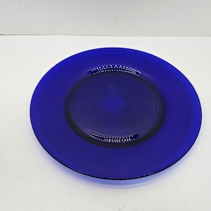 Vintage Cambridge Tally Ho Cobalt Blue Dinner Plates 10 1/2" - Etsy