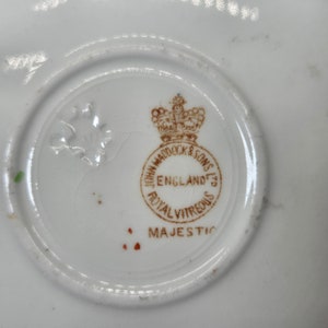 Rare Vintage John Maddock Royal Vitreous Majestic Tea Cup & Saucer 3 ...