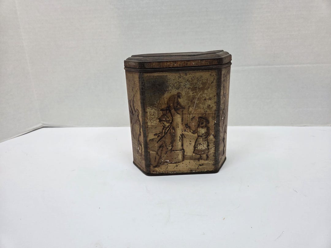 Antique 1800s Huntley & Palmer Biscuit Tin Embossed Tropical Monkeys - Etsy