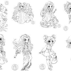 Yampuff Lineart Collection - 150+ Linearts - Instant Digital Download ...
