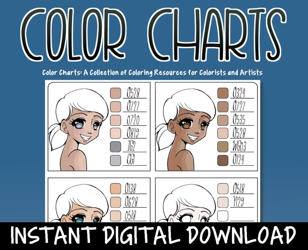 Color Charts: A Digital Collection of Color Charts and - Etsy