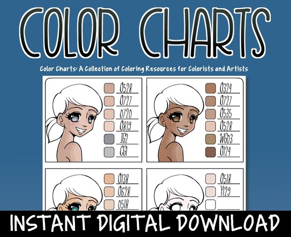Color Charts: A Digital Collection of Color Charts and - Etsy