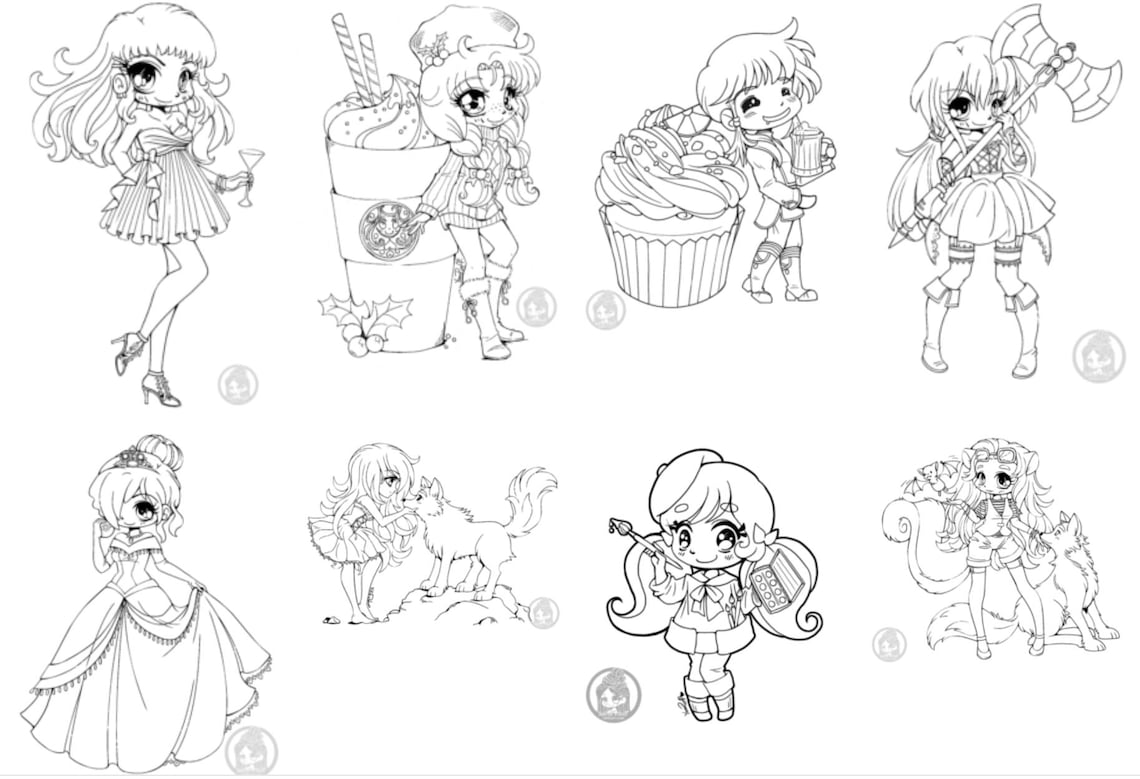 Yampuff Lineart Collection - 150+ Linearts - Instant Digital Download ...