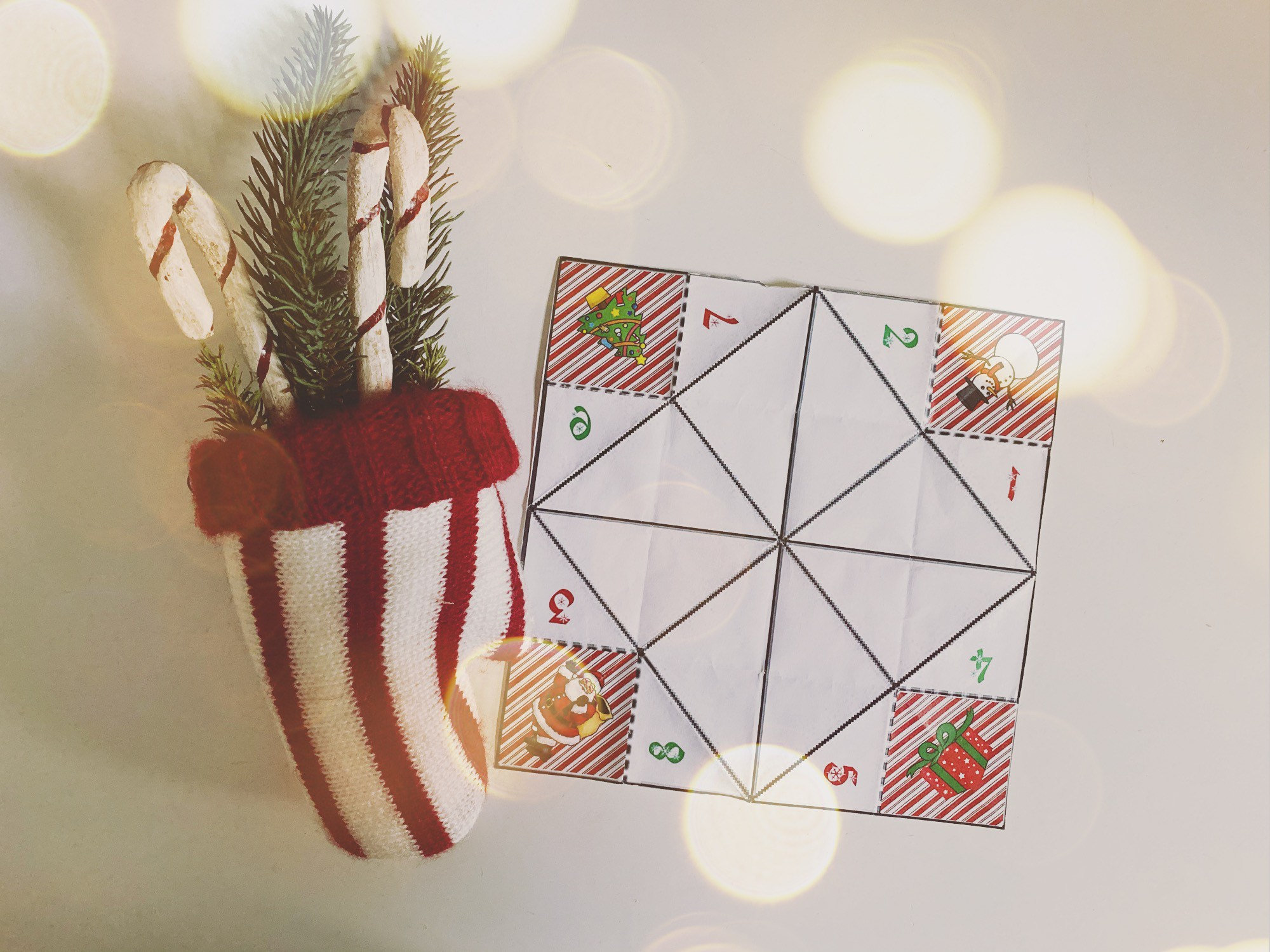 INSTANT Christmas Elf Santa Fortune Teller Game Party Favor | Etsy