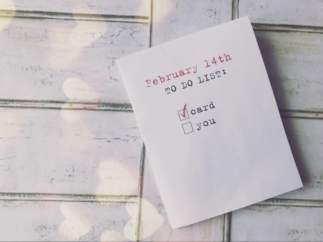 INSTANT Valentine's Day to Do List Anniversary Love Funny - Etsy