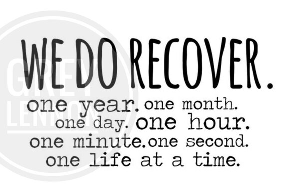 Non-editable INSTANT Download JPG PNG We Do Recover One Year - Etsy