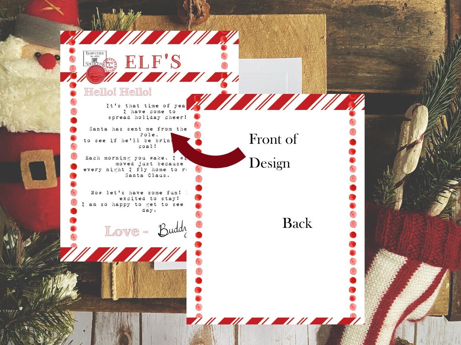 Editable PERSONALIZED Letter From Santa for YOUR Child | Etsy