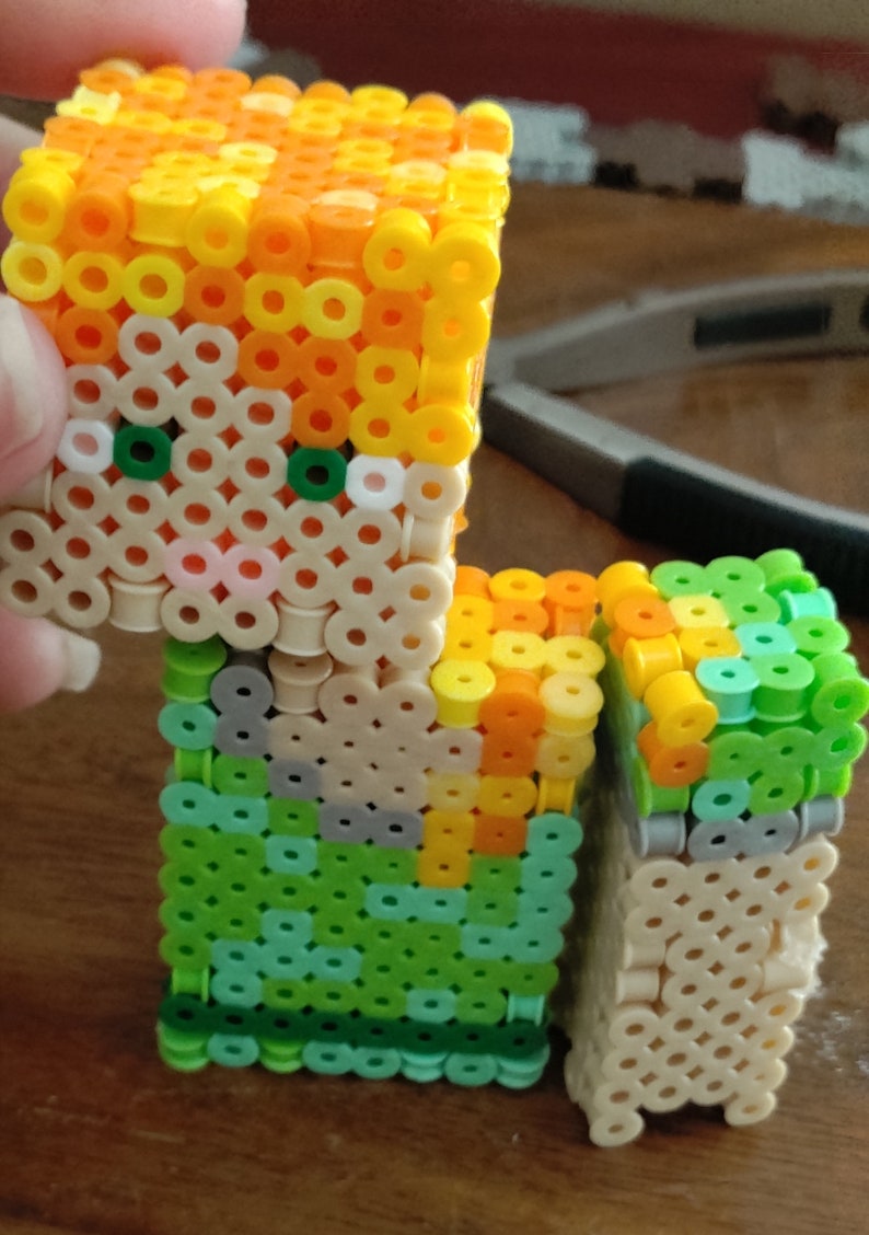 Minecraft Perler Bead Pattern, Alex Design, Craft, Pixel Art Guide, - Etsy